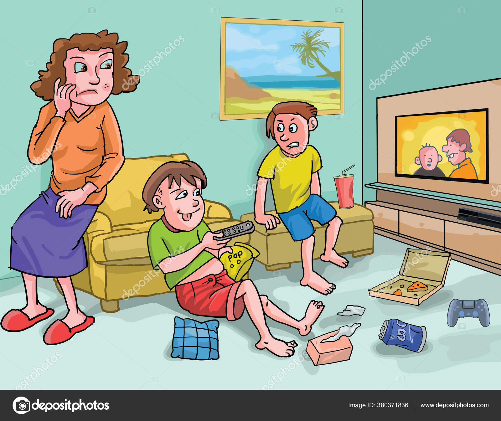 Boze Kind Cartoon Boze Cartoon Stickers | Unieke Designs | Spreadshirt