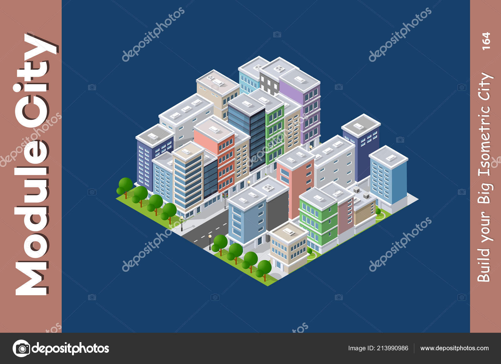 Set of modern isometric buildings Stock Vector Image by ©alexzel21 ...