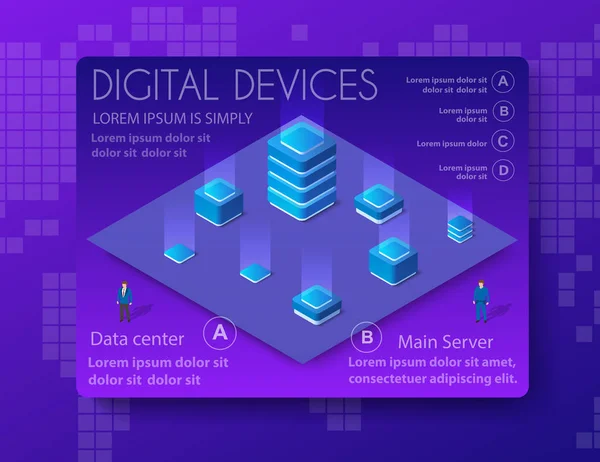 3d isometric computer - Stock Image - Everypixel
