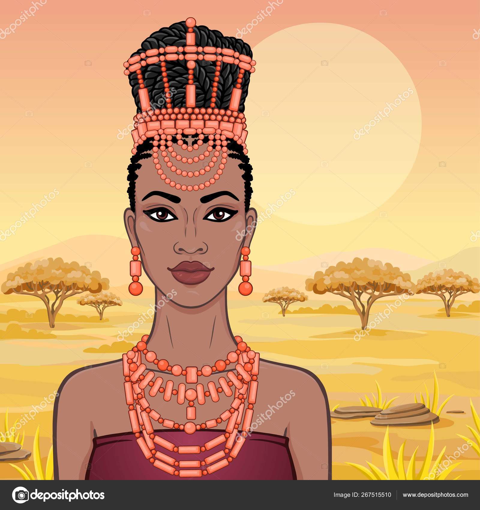 Traditional African Princess