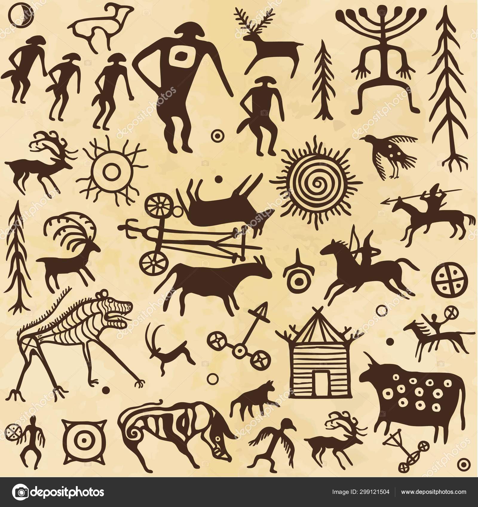 Prehistoric Cave Art Symbols