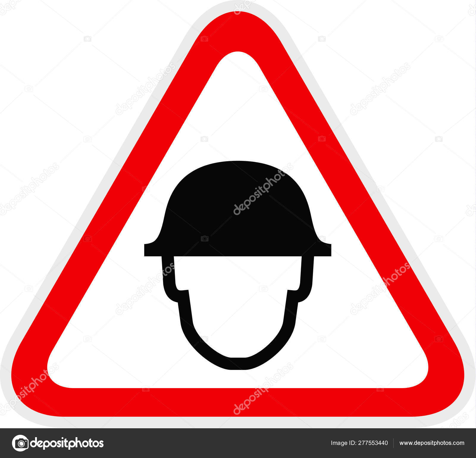 Simbol Peringatan Merah Segitiga, ilustrasi vektor Vektor Stok oleh ...