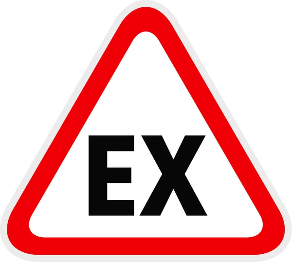 Triangular red Warning Hazard Symbol, vector illustration Stock Vector ...