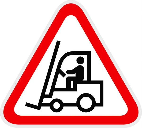 Triangular red Warning Hazard Symbol, vector illustration Stock Vector ...