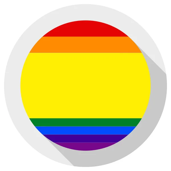LGBT Flag, round shape icon on white background Stock Vector by ©ecelop ...