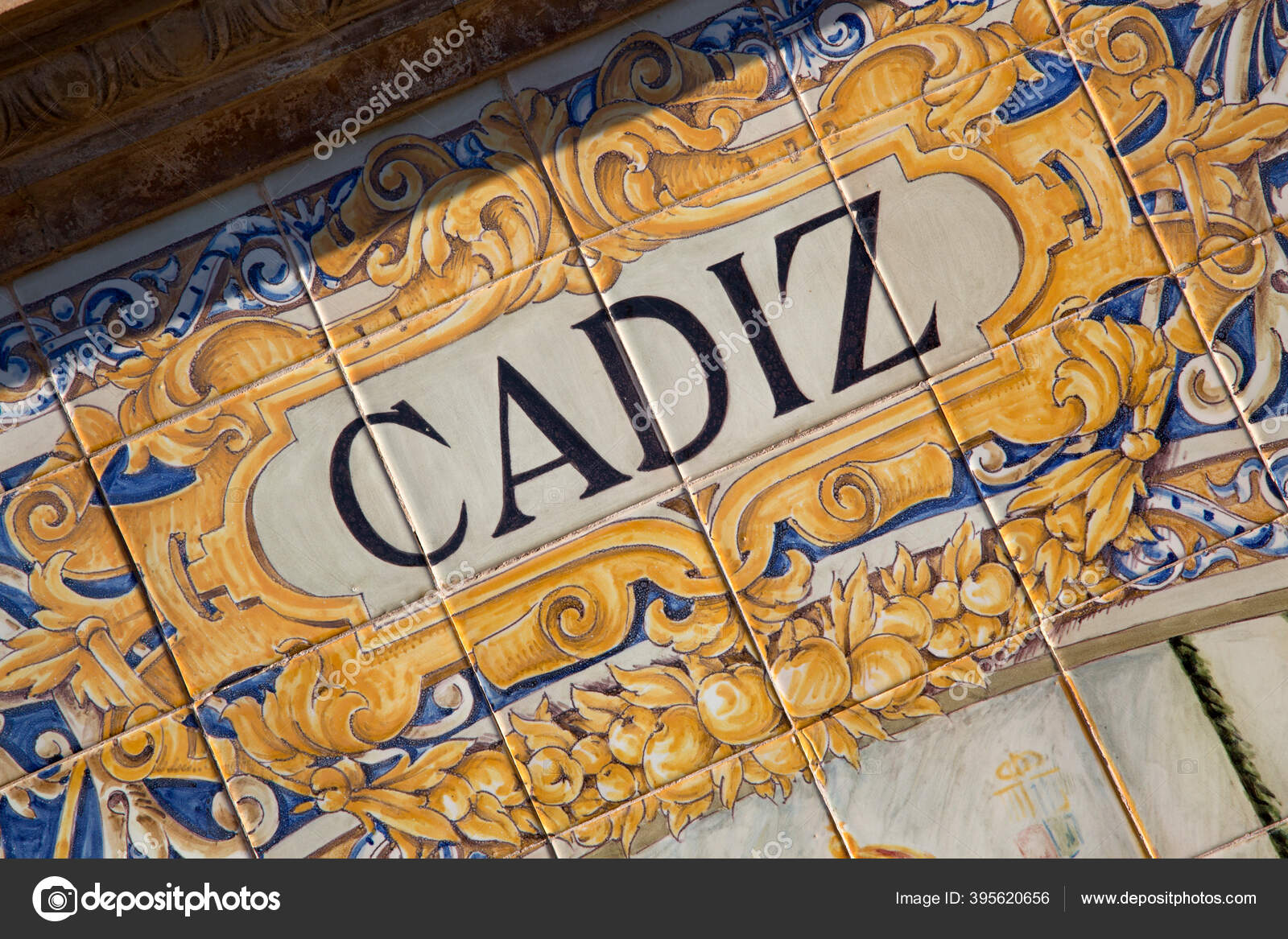 Cadiz Sign Plaza Espana Square Seville Spain Stock Photo by ©kevers ...