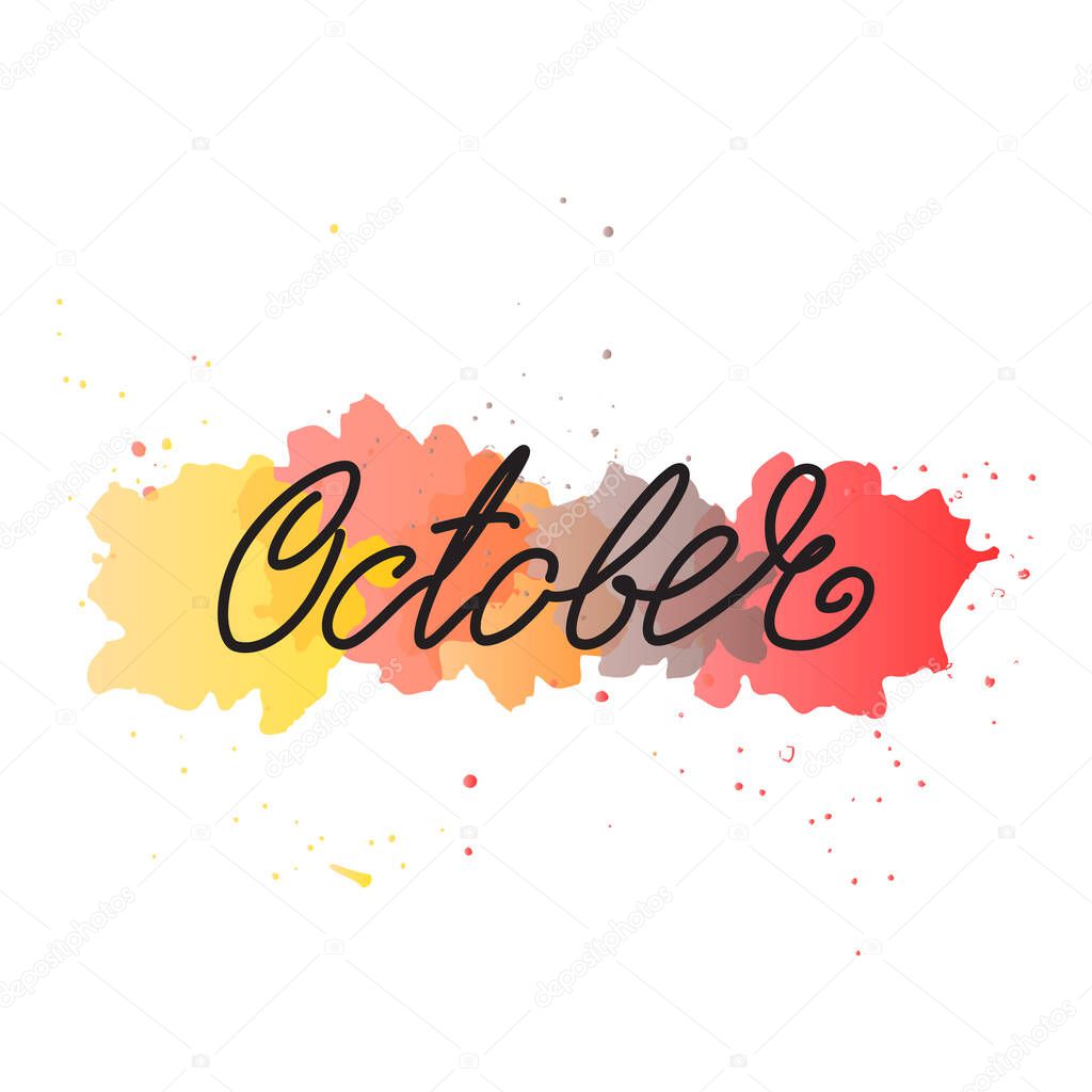 October Calligraphy Sign Stock Photo By 106295428 | atelier-yuwa.ciao.jp