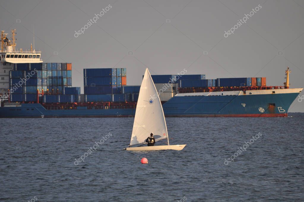 Beautiful Boat Open Sea – Stock Editorial Photo © maristos #218968722