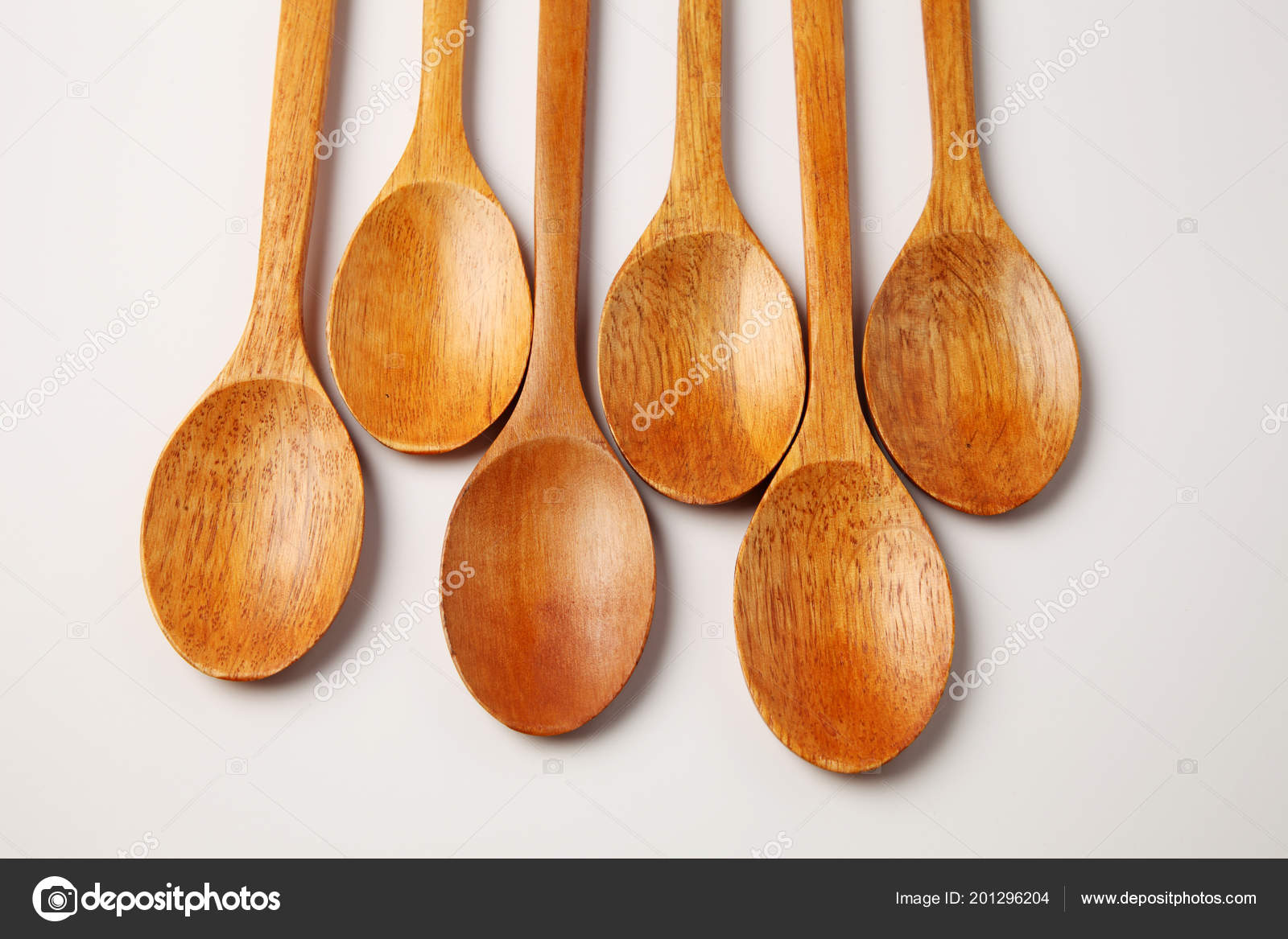 Group Wooden Spoons White Background Stock Photo by ©eskaylim 201296204