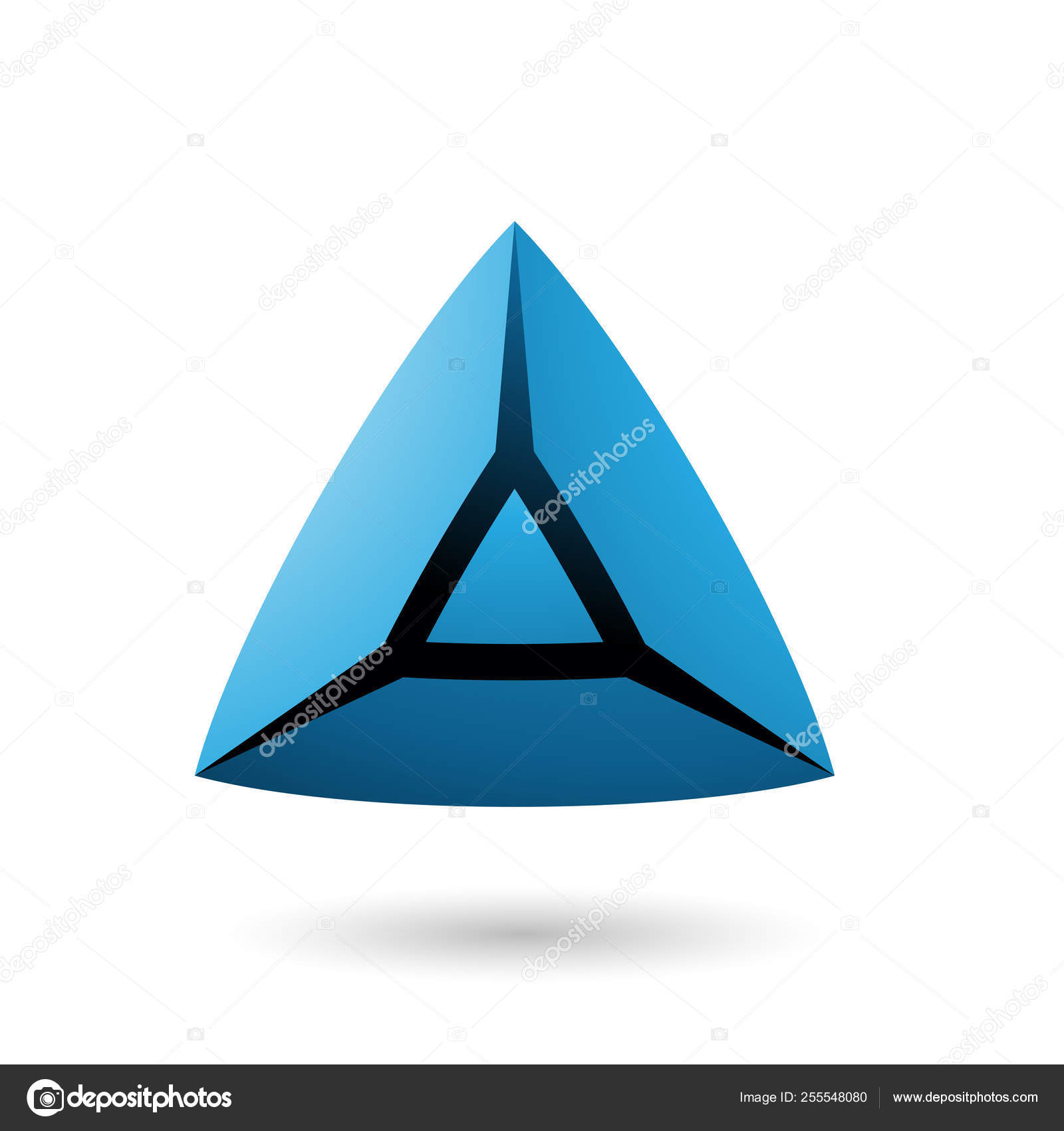Blue and Bold 3d Triangle Vector Illustration Stock Vector by ©cidepix ...