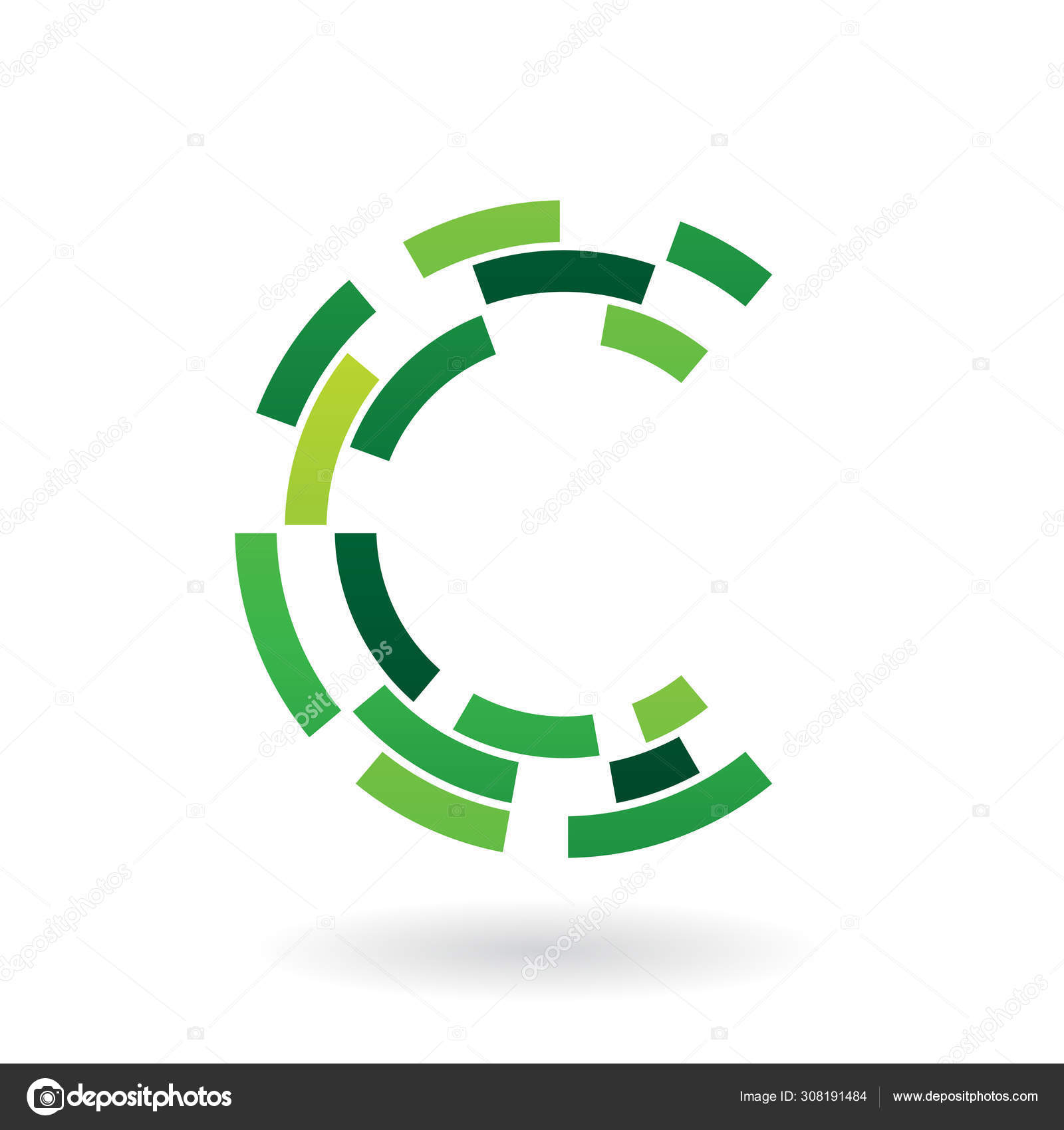 Abstract Symbol of Letter C — Stock Photo © cidepix #308191484