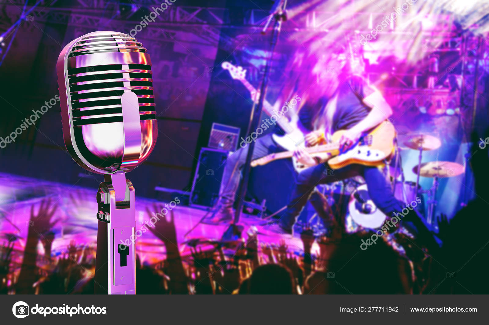 Musical performance on stage. Recreation and music show. Stock Photo by ...