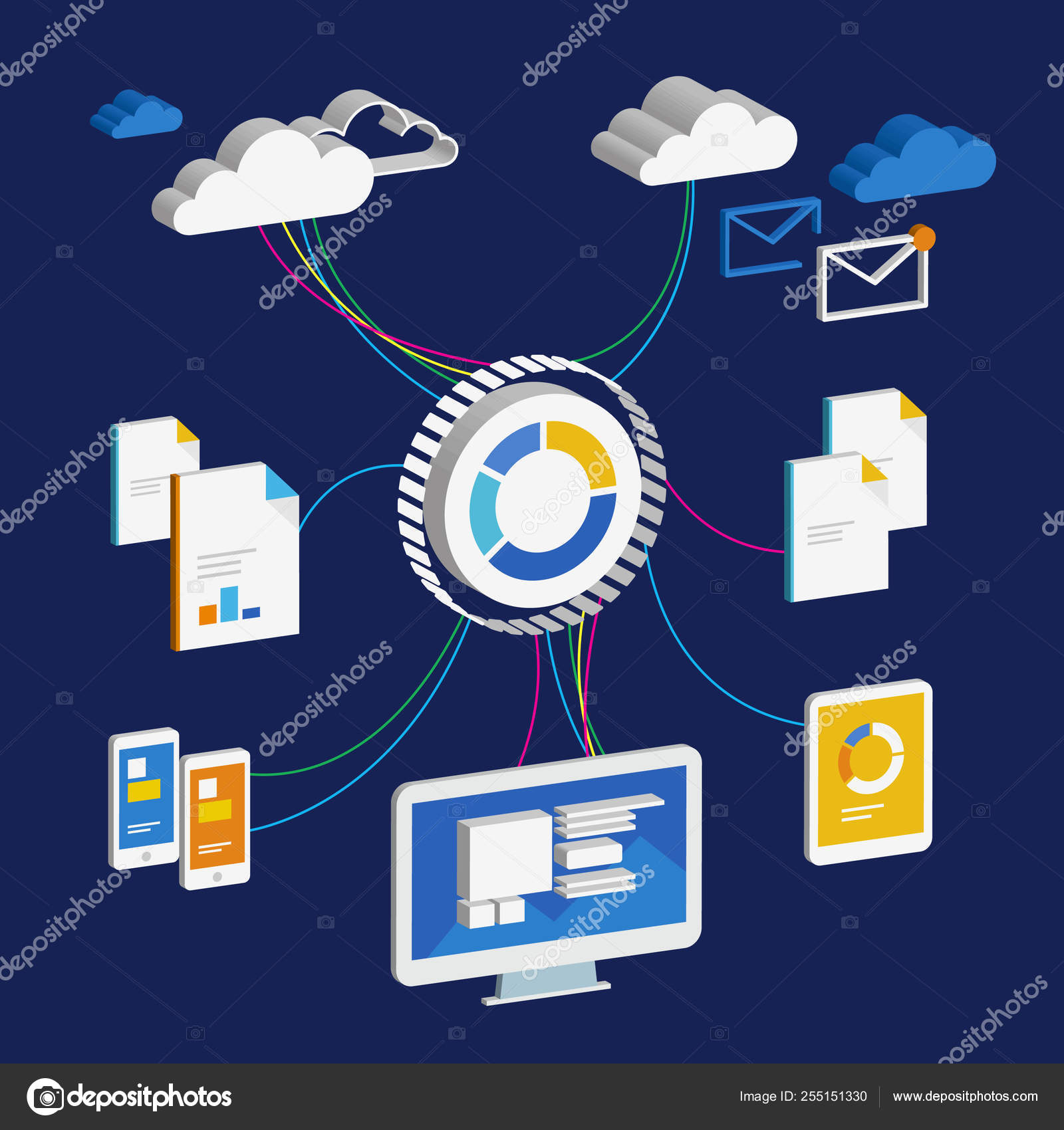 Big Data Analytics Ecosystem Stock Vector by ©Kapralcev 255151330 Big Data Analytics Ecosystem Stock Vector by ©Kapralcev 255151330