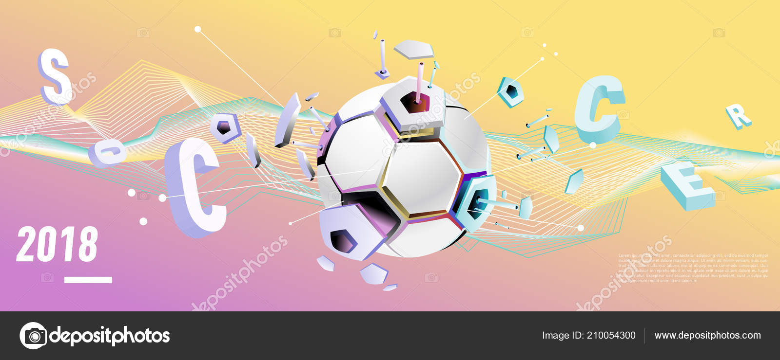 Soccer Football Digital Web Banner Poster Design Template Background ...