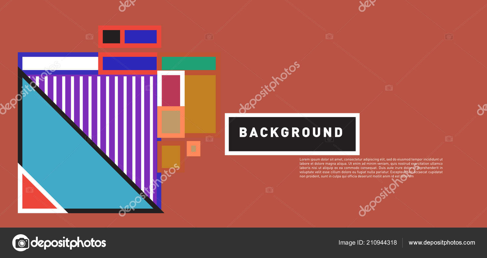 Vector Abstract Colorful Rectangle Background Banner Stock Vector by ...