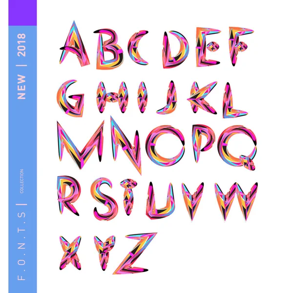 Vector Abstract Colorful Font Alphabet Stock Vector by ©rebermant 212731492 Vector Abstract Colorful Font Alphabet Stock Vector by ©rebermant 212731492