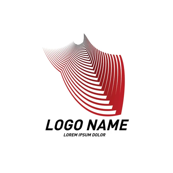 Curvy Stripes Simple Logo Design Stock Vector by ©rebermant 212724204