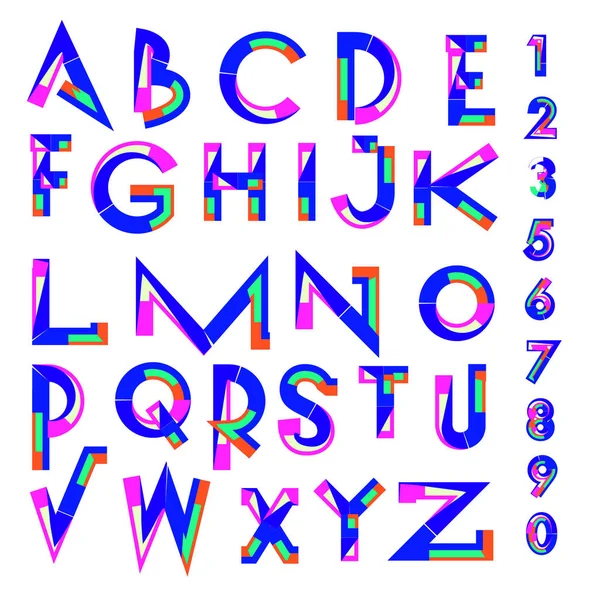 Vector Abstract Colorful Font Alphabet Stock Vector by ©rebermant 212713426
