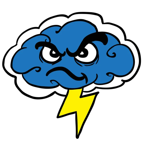 Cartoon storm cloud Vector Art Stock Images | Depositphotos
