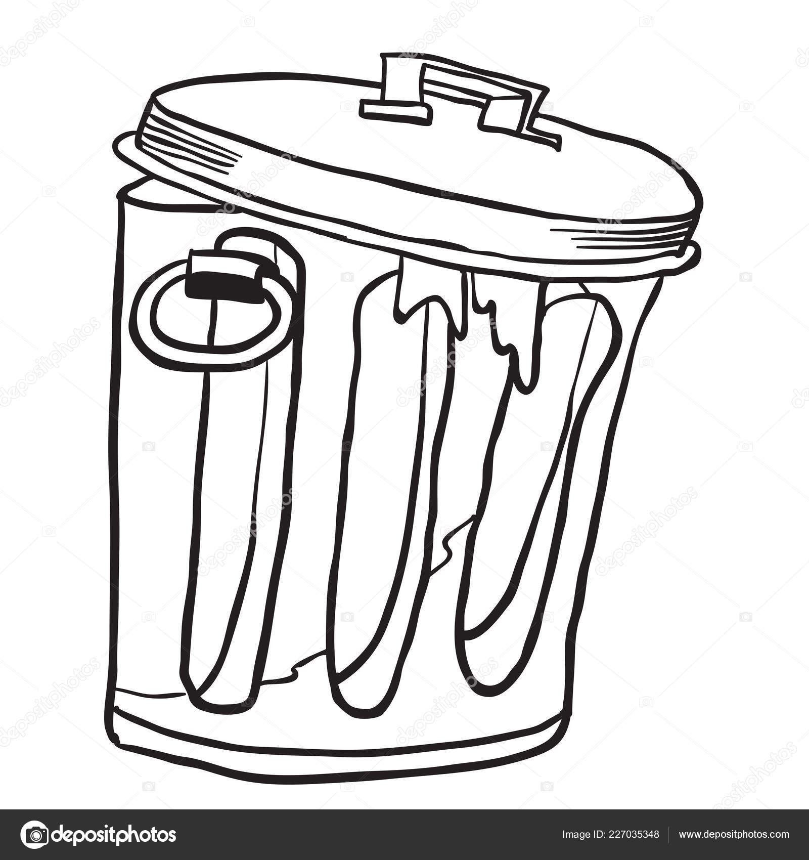 Trash Can Drawing