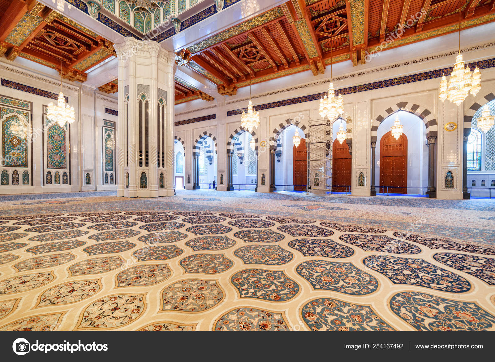 Inside A Mosque Prayer Hall