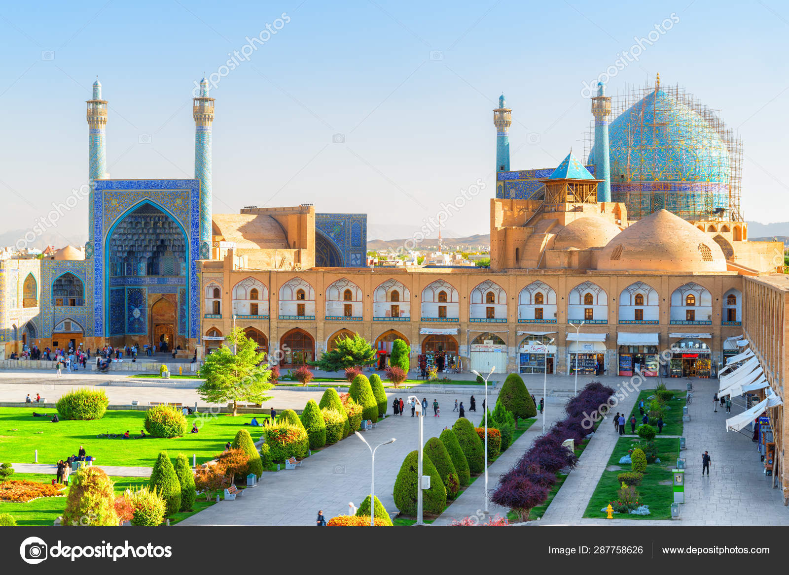 Gorgeous view of the Shah Mosque (Imam Mosque), Isfahan, Iran – Stock ...