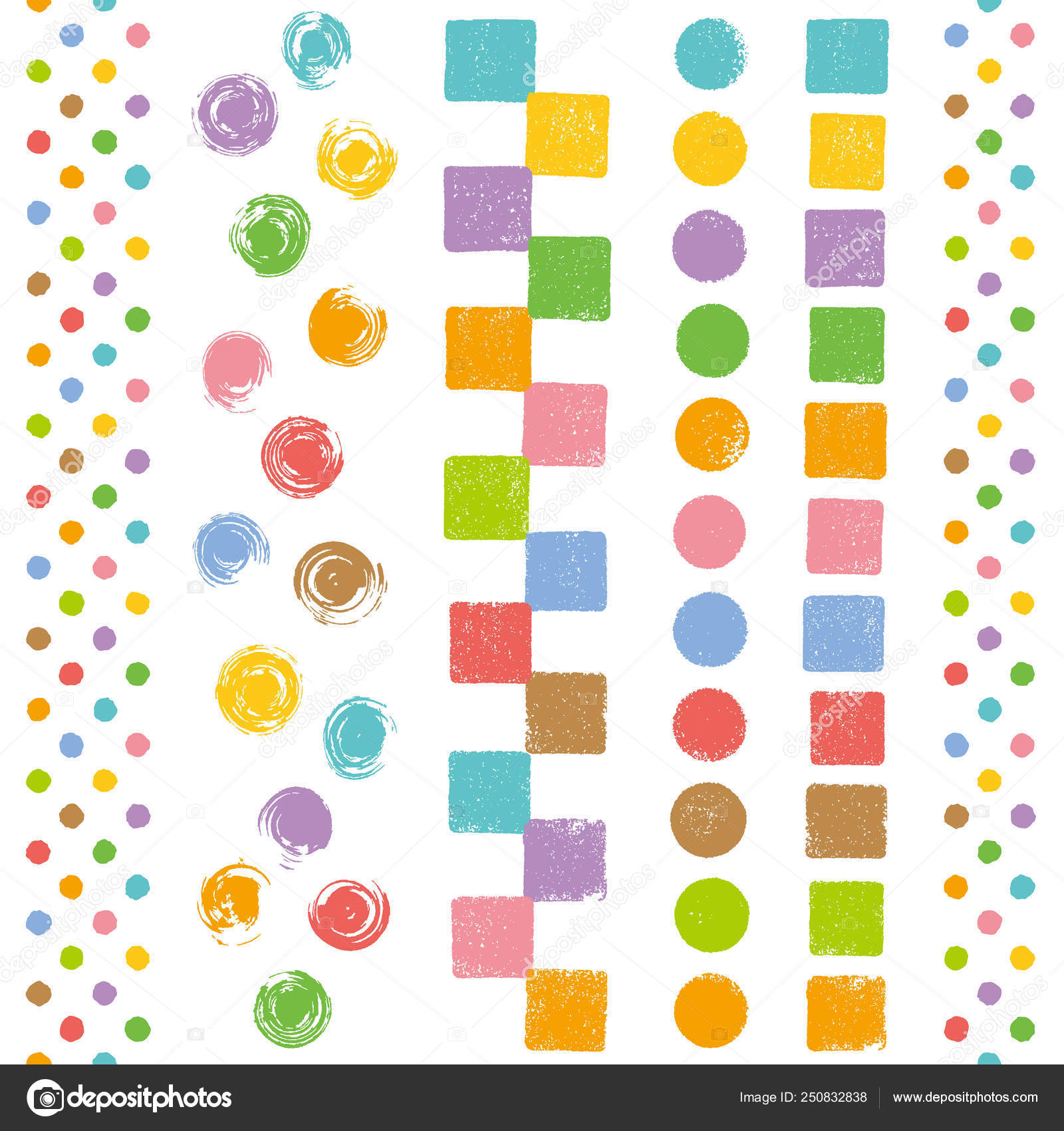 Dots Checkered Lines Stamp Set — Stock Vector © lalan33 #250832838