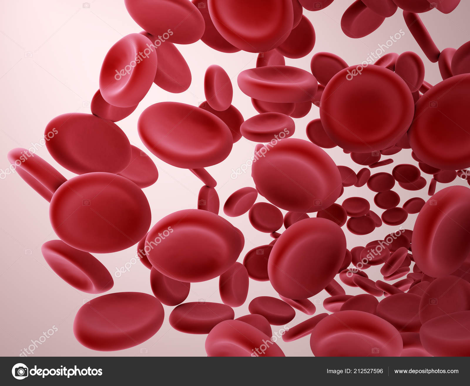Flowing Red Blood Cells High Resolution Render Stock Photo by ©Jezper ...