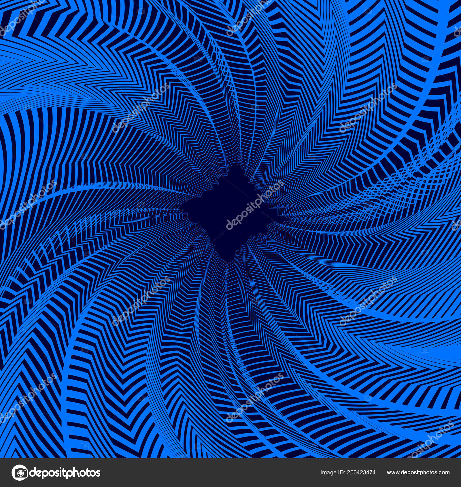 Vector Surreal Illusion Art Design Line Art Dimensional Textured Inner ...