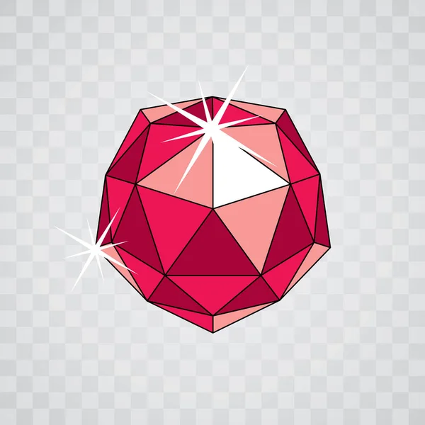 Set Vector Glossy Red Ruby Gems Illustrations Creative Business Logo ...