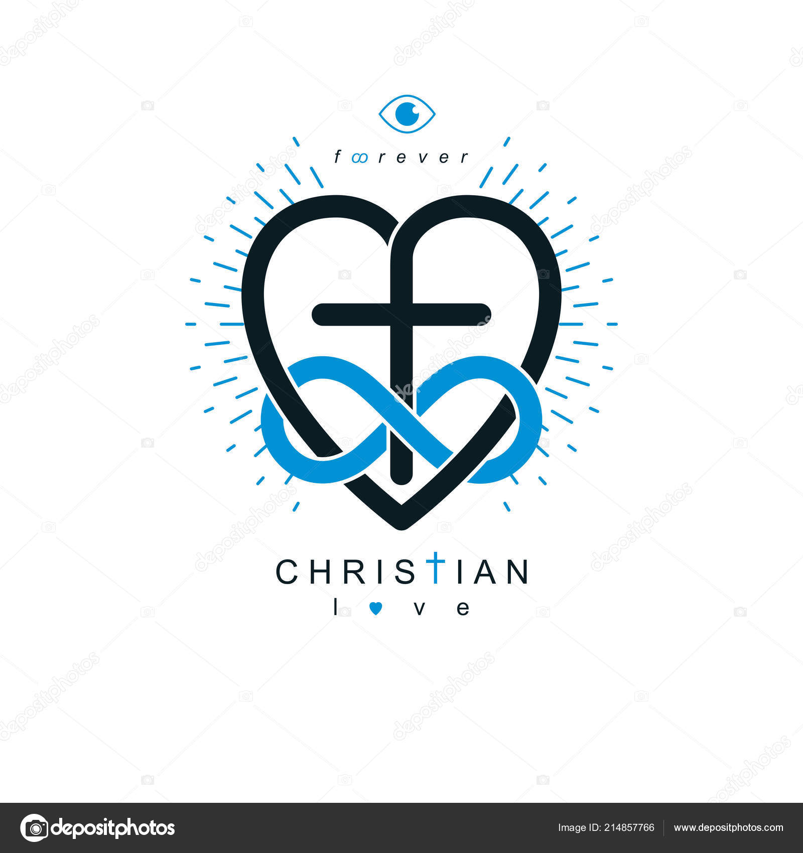 Everlasting Love Logo White Background Stock Vector Image by ©Ostapius ...