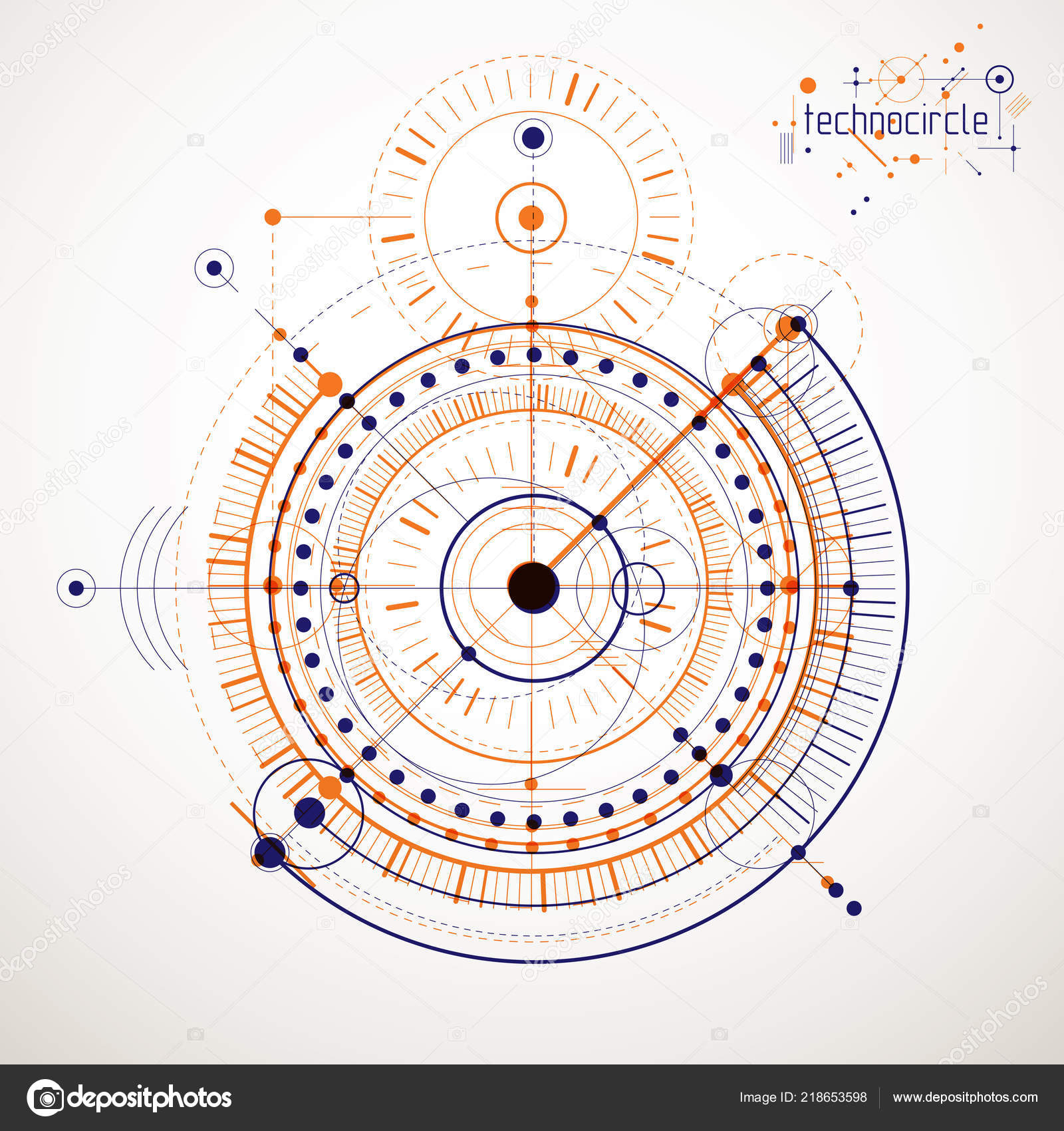 Mechanical Engineering Technology Abstract Background Stock Vector by ...