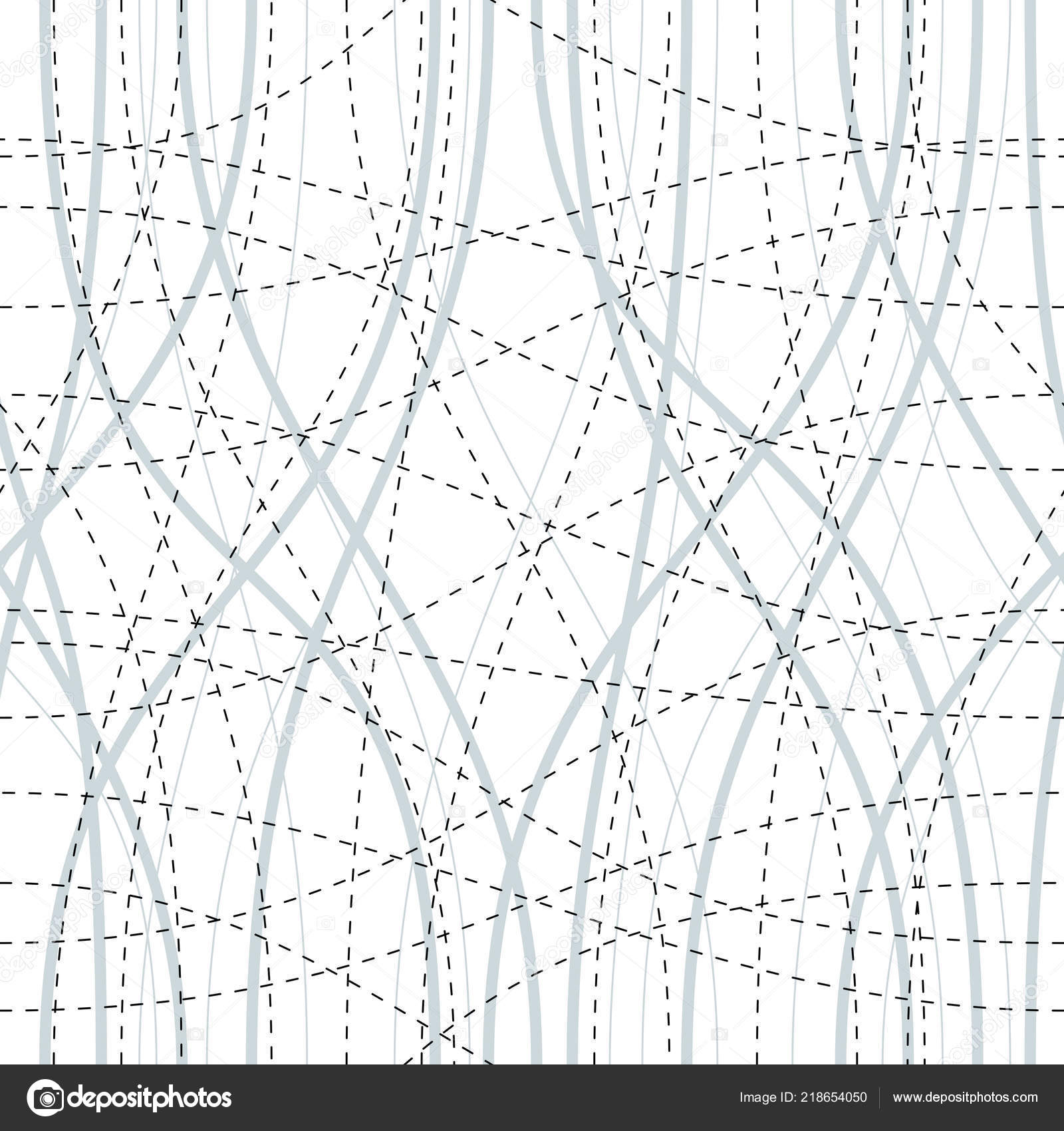 Curve Wavy Lines Seamless Pattern Stock Vector Image by ©Ostapius ...