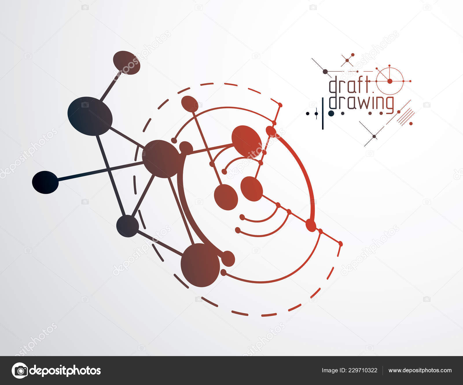Engineering Technology Vector Wallpaper Made Circles Lines Technical ...