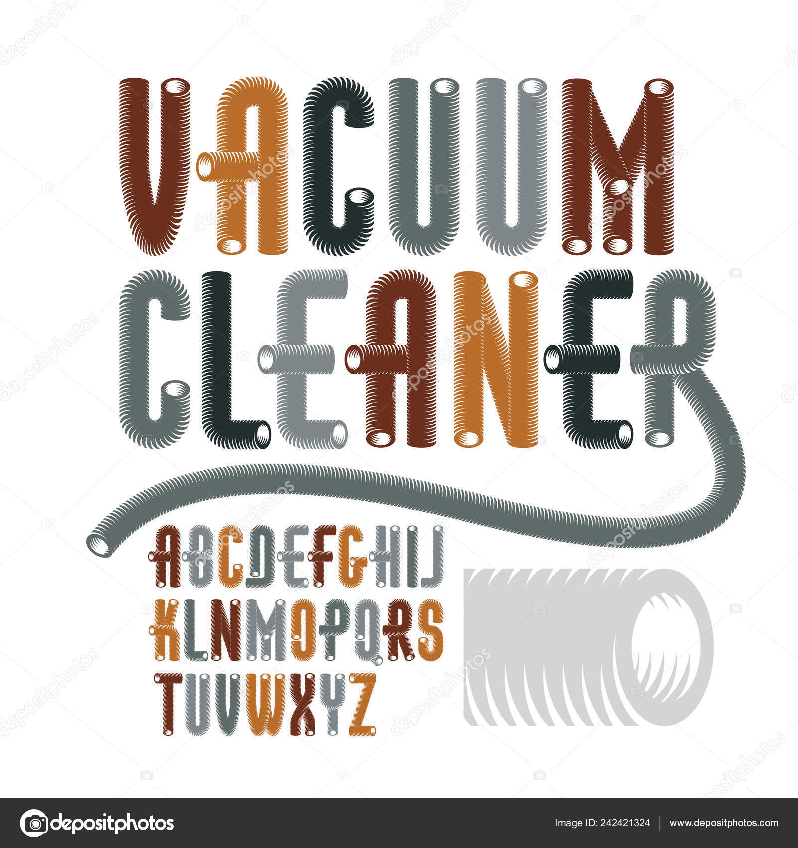 Set Condensed Tall Cool Vector Upper Case English Alphabet Letters ...