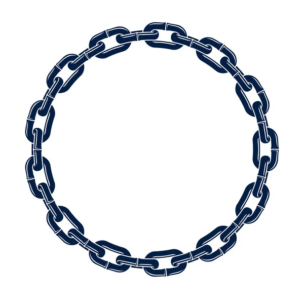 Broken Chain Circle Vector