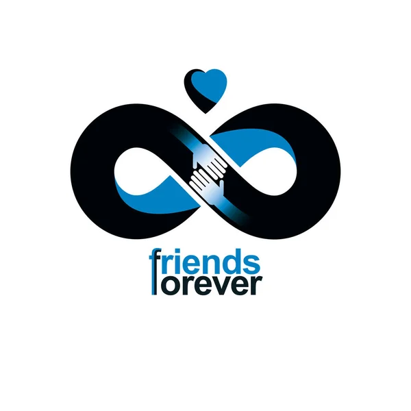 Amistad Infinita Amigos Para Siempre Logotipo Vectorial Especial ...