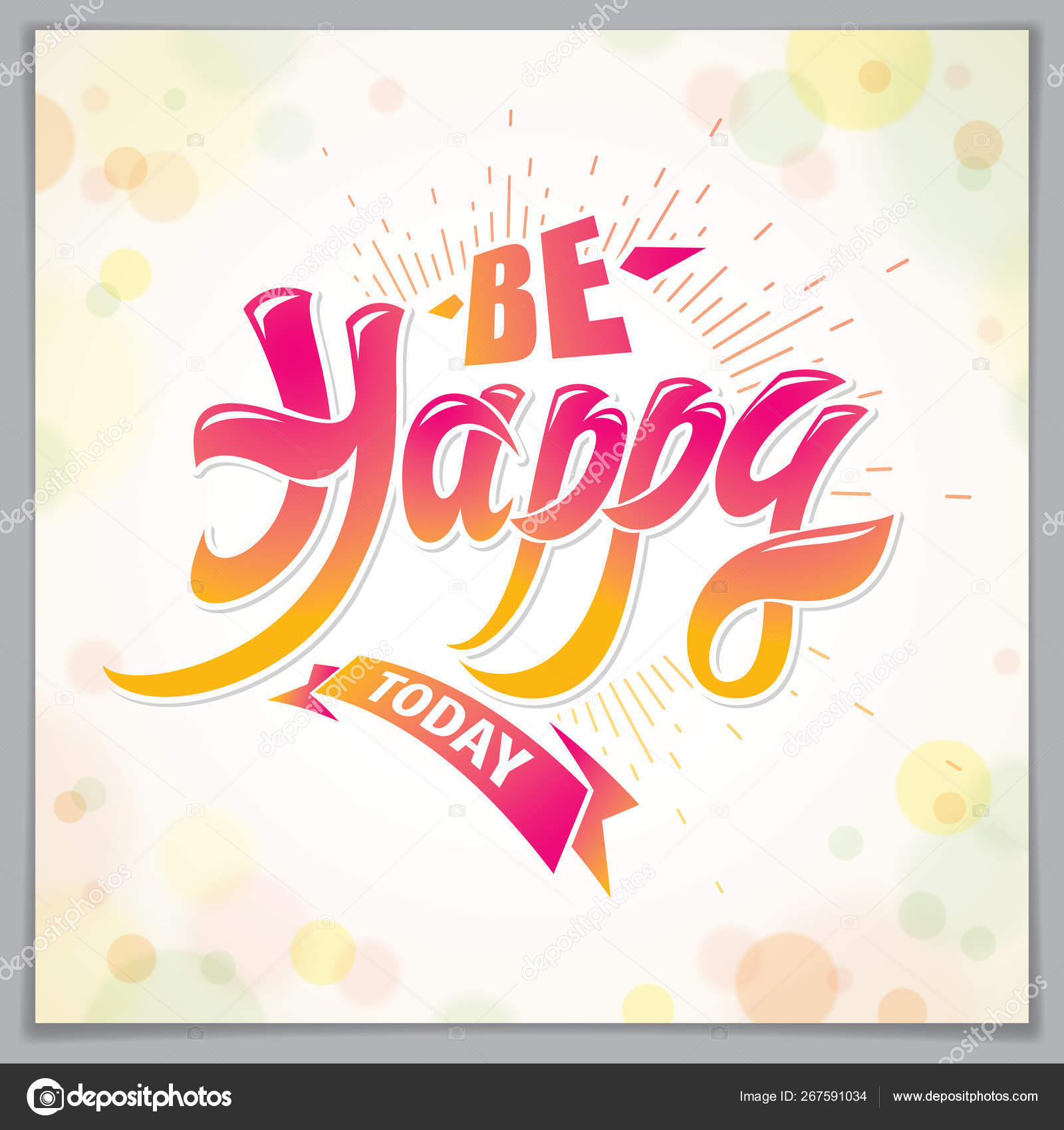 Happy Vector Design Greeting Card Includes Beautiful Lettering ...