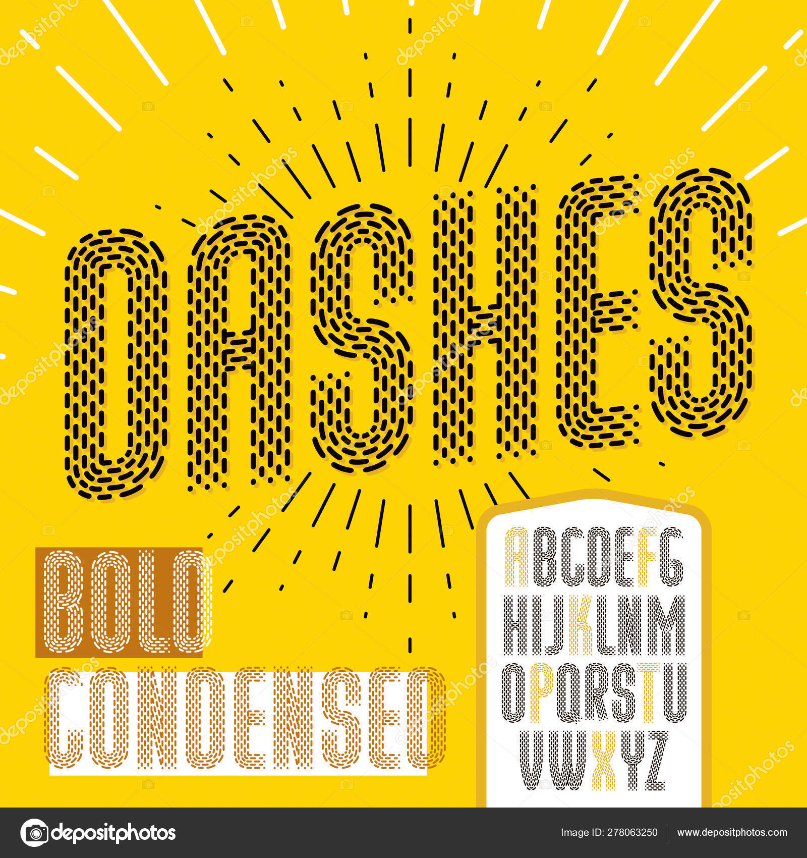 Vector condensed upper case modern alphabet letters set. Rounded Stock ...