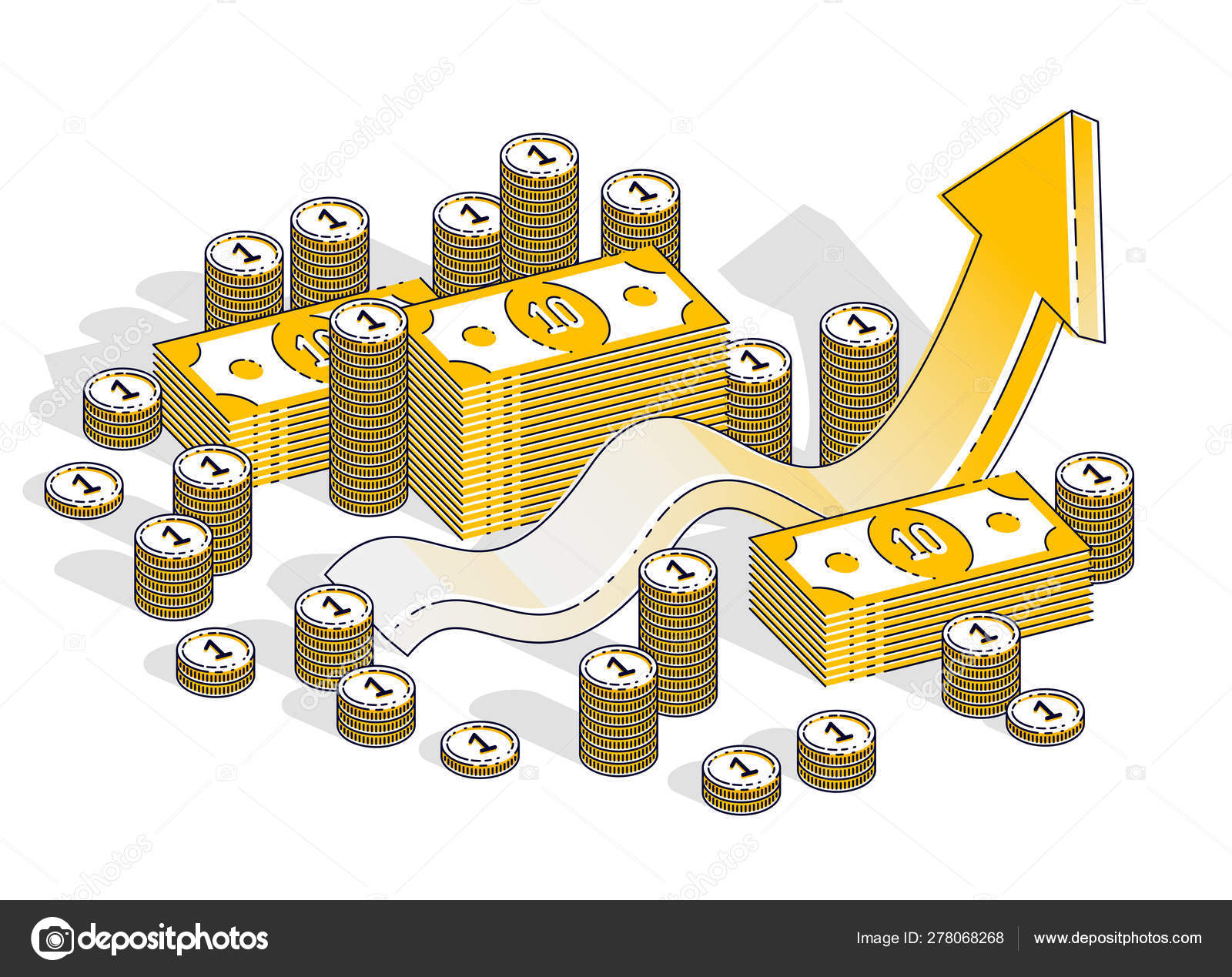 Success and income growing up concept, growth chart stats bar wi Stock ...
