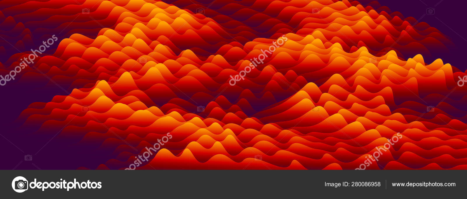 3D fluid gradient flame color vector abstract background, dimens Stock ...
