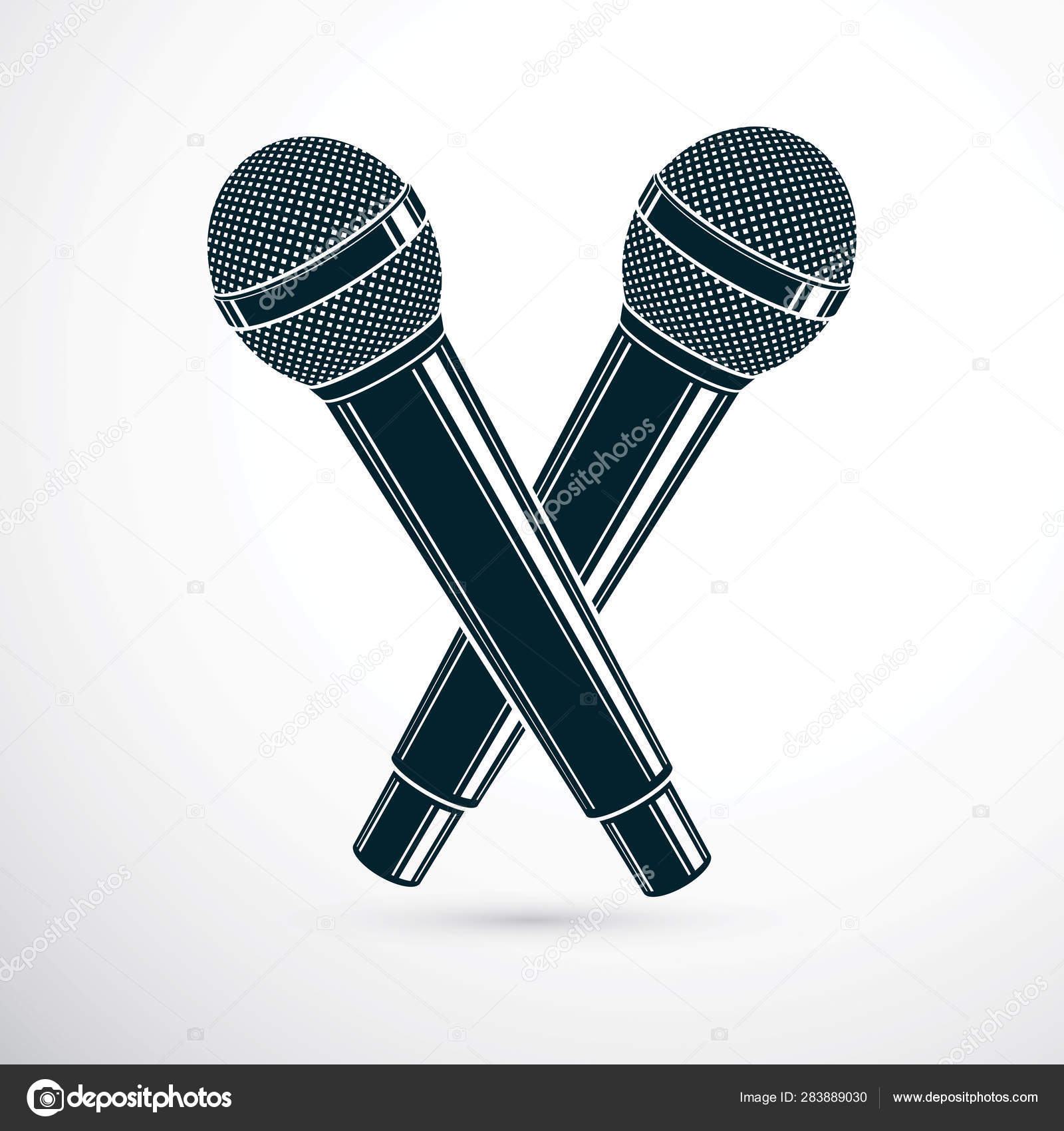 Two Open Mic Microphones