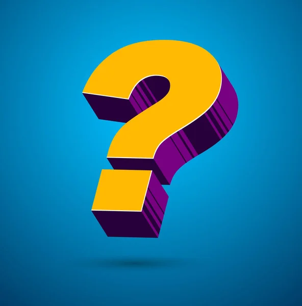 3d question mark vector icon. Stock Vector Image by ©Ostapiusangelp #10763468