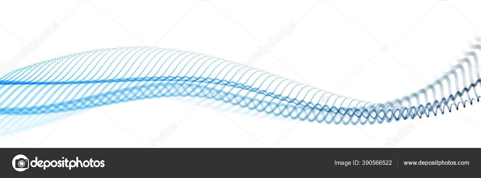 Dotted Particles Wave Flow Vector Abstract Technology Science ...