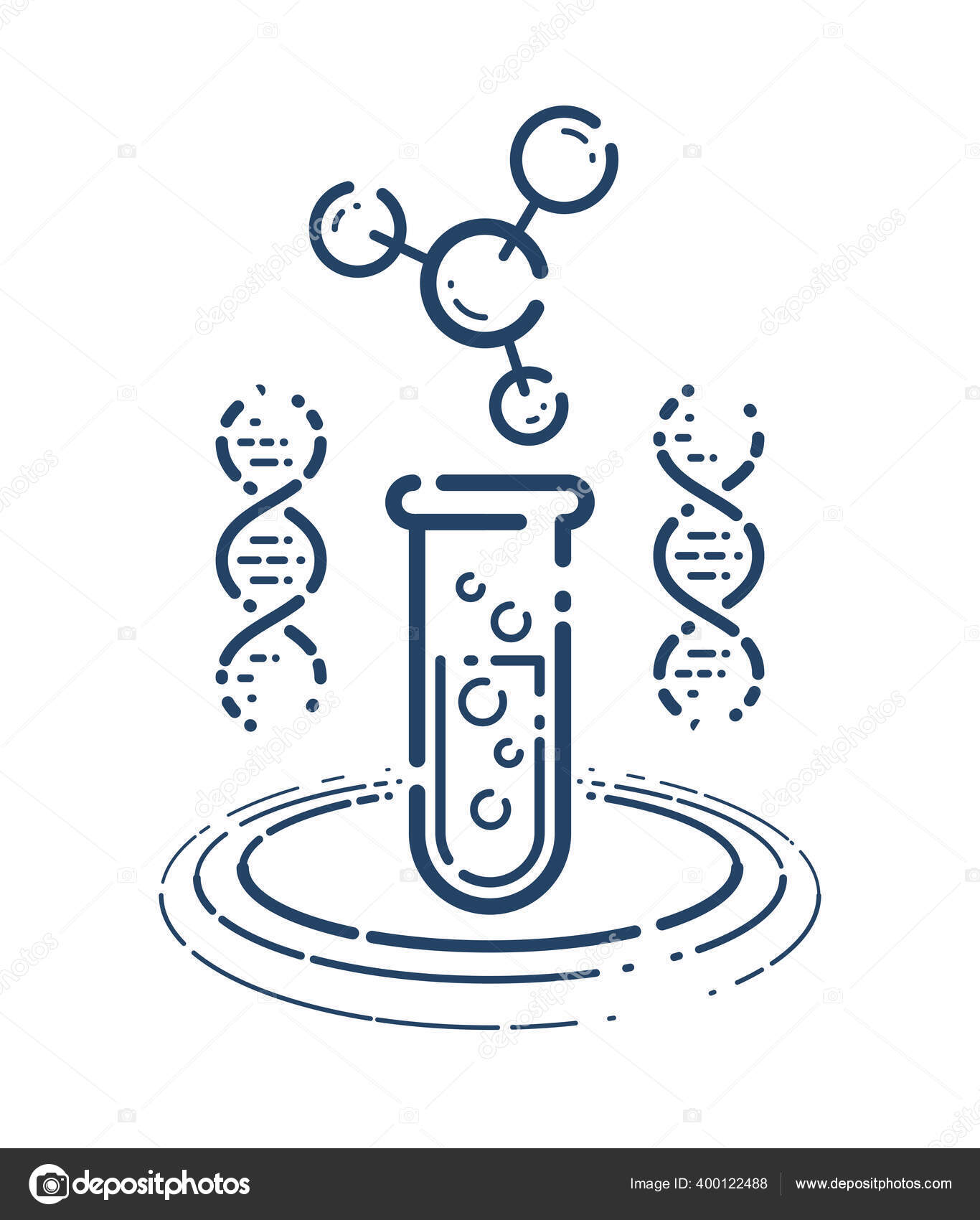 Simple Dna Strand Clip Art