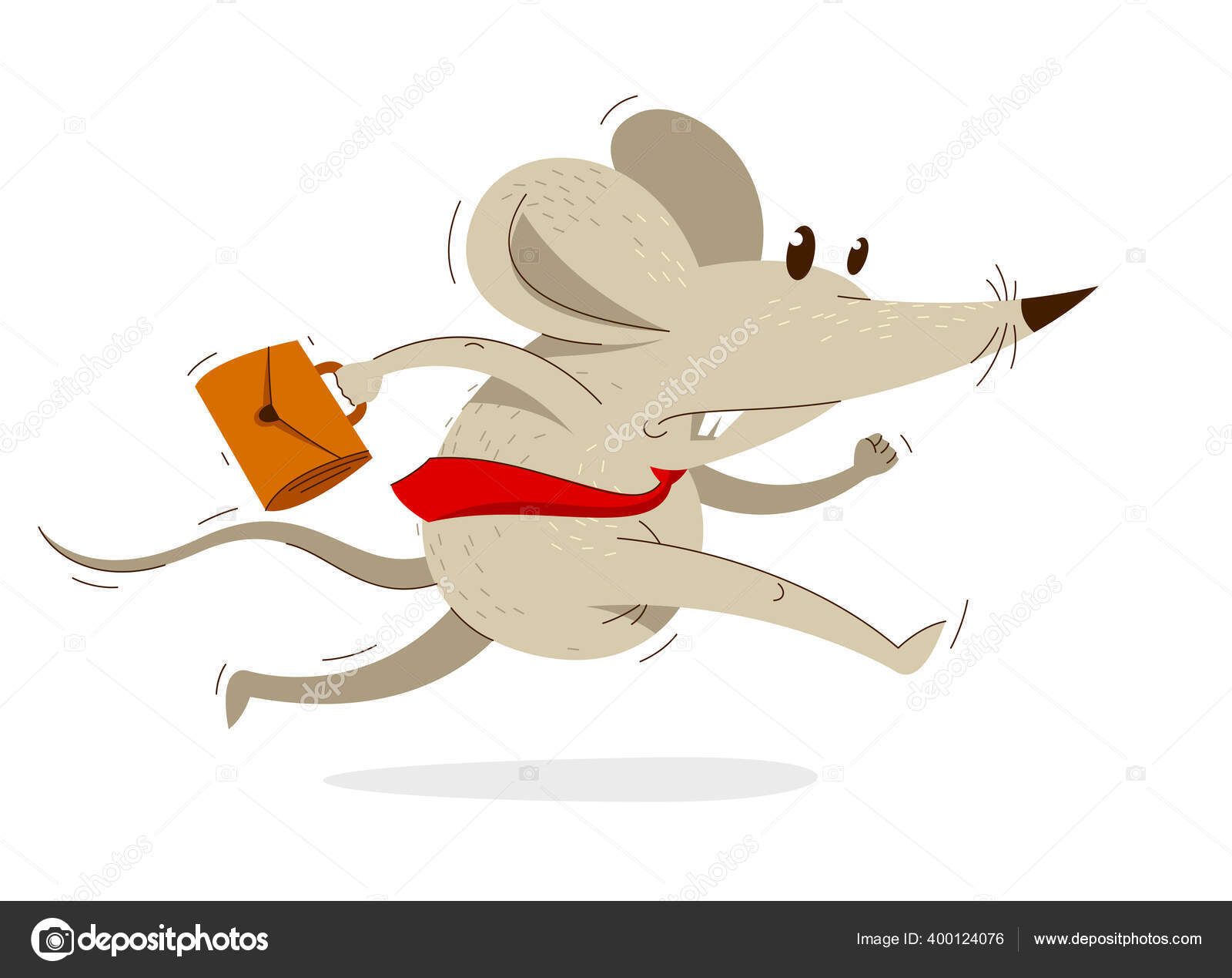 Cartoon Mouse Running