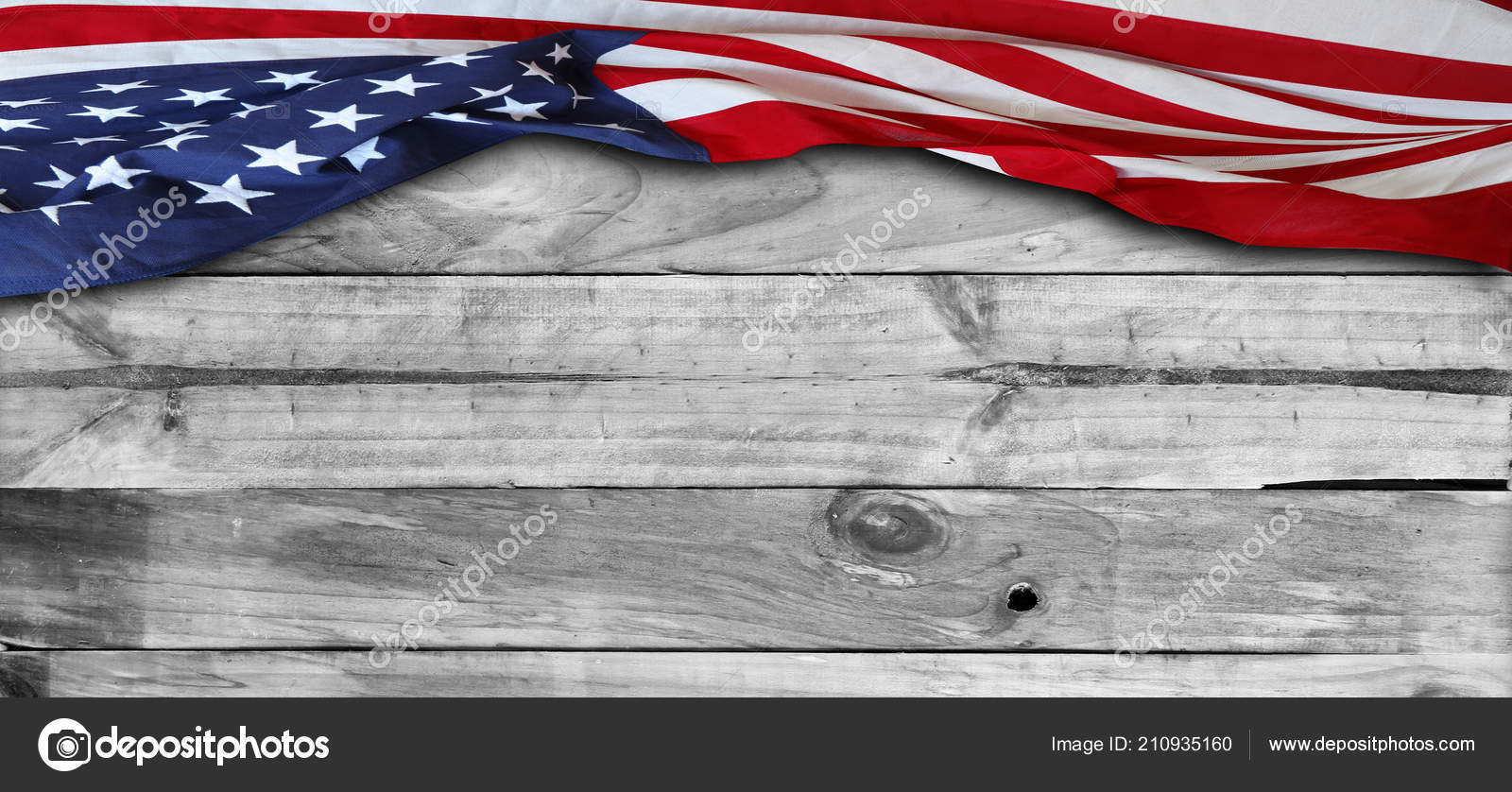 American Flag Wooden Boards — Stock Photo © stillfx #210935160