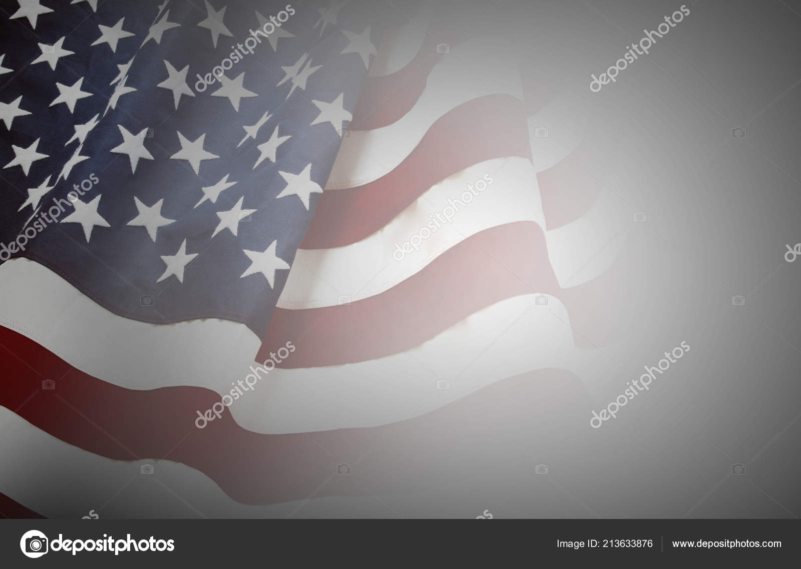 American Flag Grey Background Stock Photo by ©stillfx 213633876