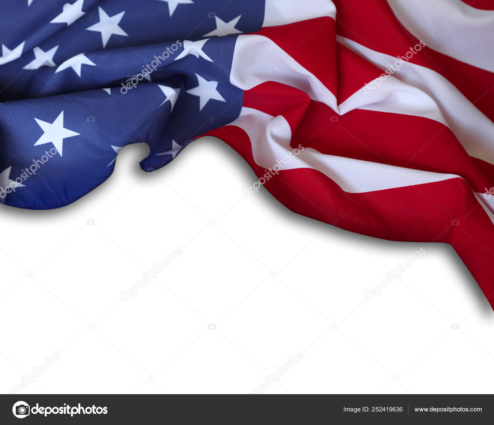 USA flag on white — Stock Photo © stillfx #252419636
