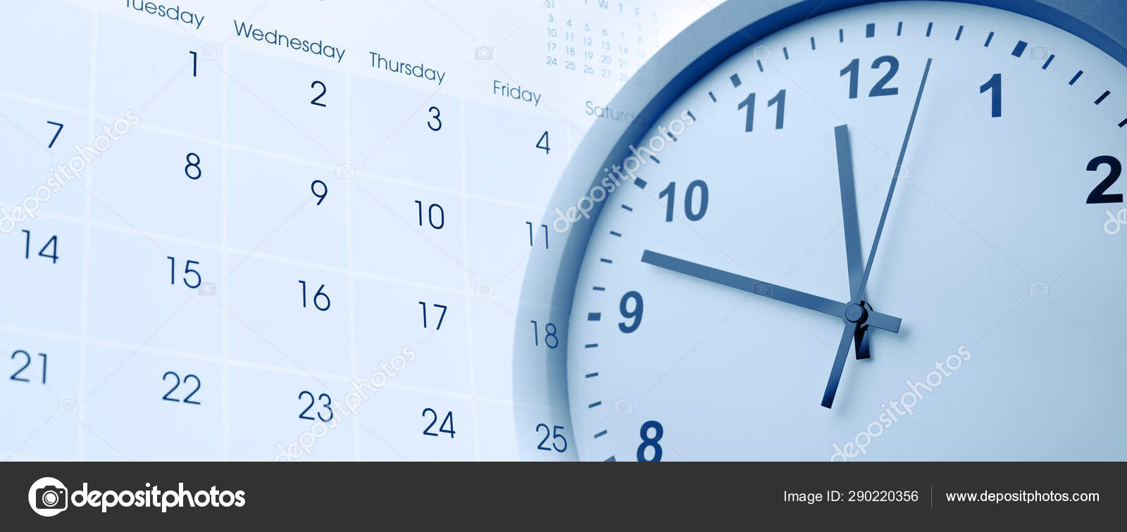 Clock and calendar — Stock Photo © stillfx #290220356